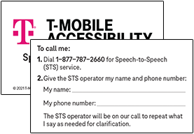 STS for Speech Disabilities | T-Mobile Accessibility