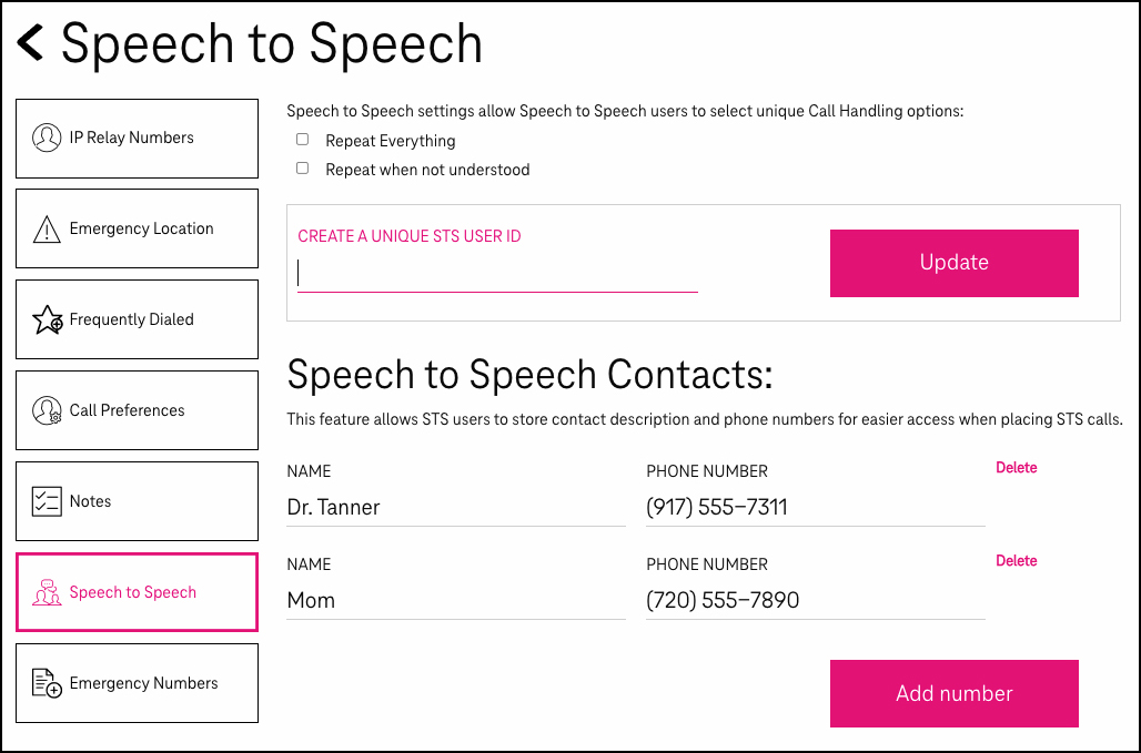 STS for Speech Disabilities | T-Mobile Accessibility
